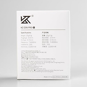 keephifi KZ ZSN Pro X Wired Ear Buds with Microphone,1BA+1DD Hybrid IEM Earphones Earbuds Punchy Bass,Comfortable Wearing, Detachable Cable for Audiophiles Musicians Singers Drummers(Gold,with Mic)