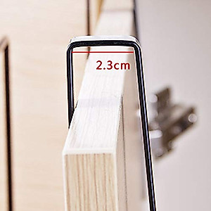 Connoworld Double Layer Kitchen Cabinet Iron Shelf Chopping Board Storage Rack Towel Holder Black