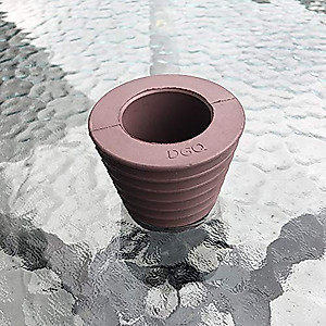 DGQ Patio Umbrella Cone Umbrella Wedge Plug for Patio Table Hole Opening 2-2.5 Inch (Brown,2Packs)