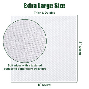 ATIFBOP Dog Wipes for Paws and Bum, Hypoallergenic Pet Grooming Wipes Natural and Gental, 100 Wipes for Cleaning & Grooming Moisturizing Coconut