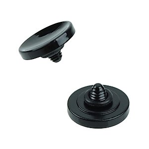 Foto&Tech Soft Shutter Release Button Compatible with Fuji Fujifilm X-T5 X-T4 X-T3 X-T30 X-T30 II X-T20 X-PRO3 X100V X100F X-E4 X-E3 RX1R II RX10 IV III Leica M10 M9 Nikon Df F3 (2 Pieces, Black)