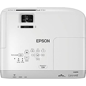 Epson PowerLite X39 LCD Projector - 4:3 - White, Gray