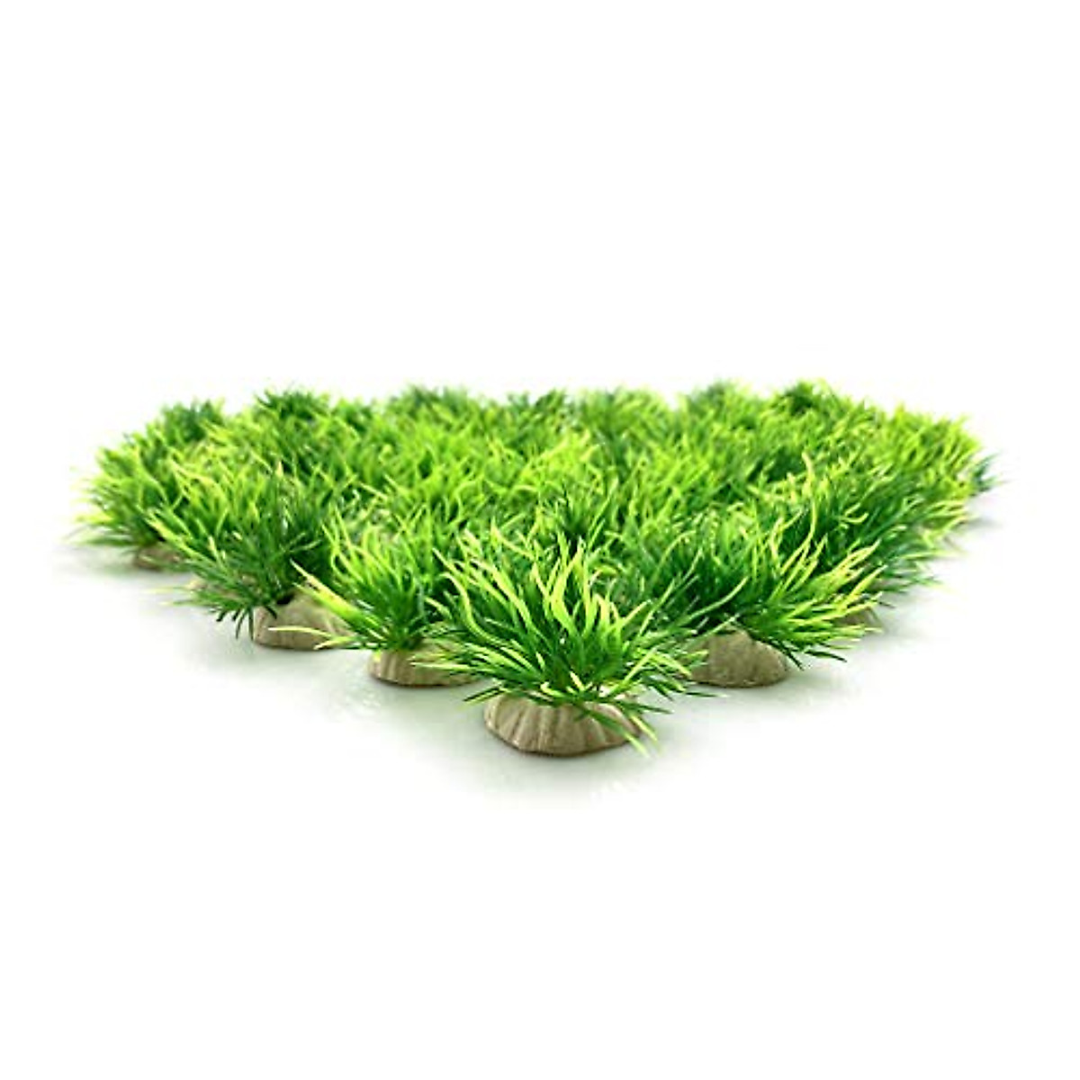 40 Pcs Artificial Small Water Plants, Fish Tank Aquarium Grass Decorations, Made of Soft Plastic
