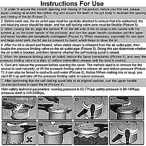 Serlium Small Pressure Cooker, 3 Liter Aluminum Alloy Pressure Cooker 18cm/7inch Bottom 3L Mini Pressure Cooker for Gas Stove Induction Cooker
