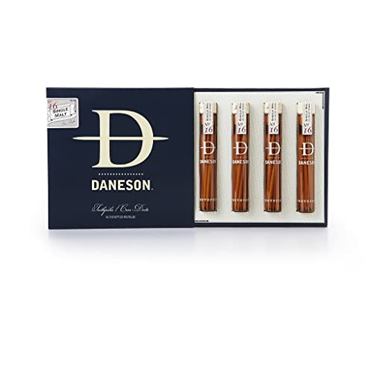 Daneson Single Malt Scotch Wood Toothpick Lightweight Portable Wooden Gift for Men With Elegant and Luxury Design Toothpick Holder 12 Toothpicks(SCOTCH)