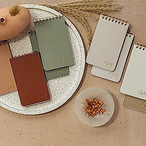 ZICOTO Aesthetic Pocket Notebooks Set Of 8 For Women - Small 3x5 Spiral Notepads With Lined Pages - The Perfect Little Mini Pads to Stay Organized and Boost Productivity at Work or School