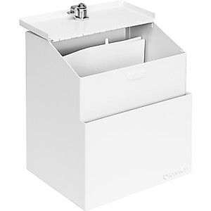 Barska Secure Wall-Mount Suggestion & Ballot Drop Box with Key Lock – For Ballots, Documents & Payments