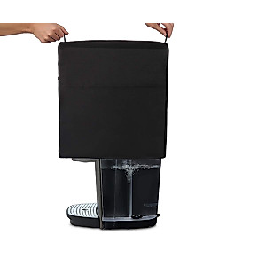 TESSLOVE Dust Cover for Keurig Coffee Maker, Single Serve Coffee Makers, coffee machine, espresso machine, K-Cafe, K-Elite, K-Duo, Nespresso Vertuo, with 3 Storage Pockets for storing relative things