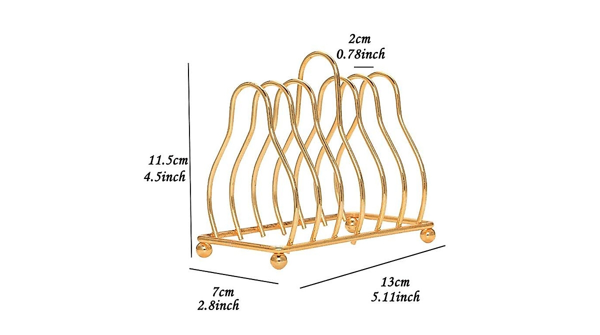 6 Slice Stainless Steel Toast Rack for Perfect Breakfast