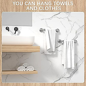 12 Inch Satin Brushed Nickel Shower Grab Bar - 1" Diameter, iMomwee Stainless Steel Bathroom Grab Bar Handle, Balance Bar for Shower and Wall, Safety Hand Rail Support, Handicap Elderly Assist Handle