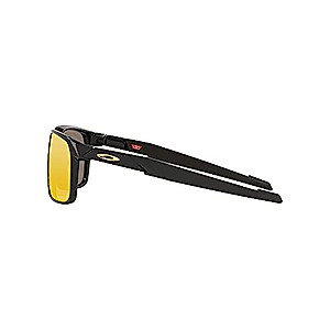 Oakley Men's OO9460 Portal X Rectangular Sunglasses, Polished Black/Prizm 24K Polarized, 59 mm