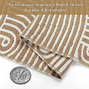 Tiffasea Indoor Door Mats, Front Door Mat 2'x3' Machine Washable Small Area Rug, Cotton Woven Indoor Outdoor Rugs Reversible Floor Mats for Bedroom/Bathroom/Kitchen/Entry