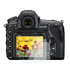 WH1916 D850 Screen Protector for Nikon D850 D810 D780 D750 D500 D7200 D7100 DSLR Camera (3 Pack), Tempered Glass 0.33mm thickness 9H Hardness