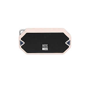 Altec Lansing - HydraMini Wireless Bluetooth Speaker, IP67 Waterproof USB C Rechargeable Battery with 6 Hours Playtime, Compact, Shockproof, Snowproof, Everything Proof (Petal Pink)