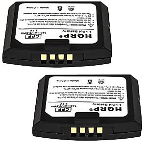 HQRP Battery 2-Pack Compatible with Sennheiser BA300 Set840-S Set840-TV Set900 Set830 Set830-S Set830-TV RR840 RR840-S RS4200 RI830 RI830-S RI900 RR4200 HDI830 IS410 RI410 Headphones Receiver