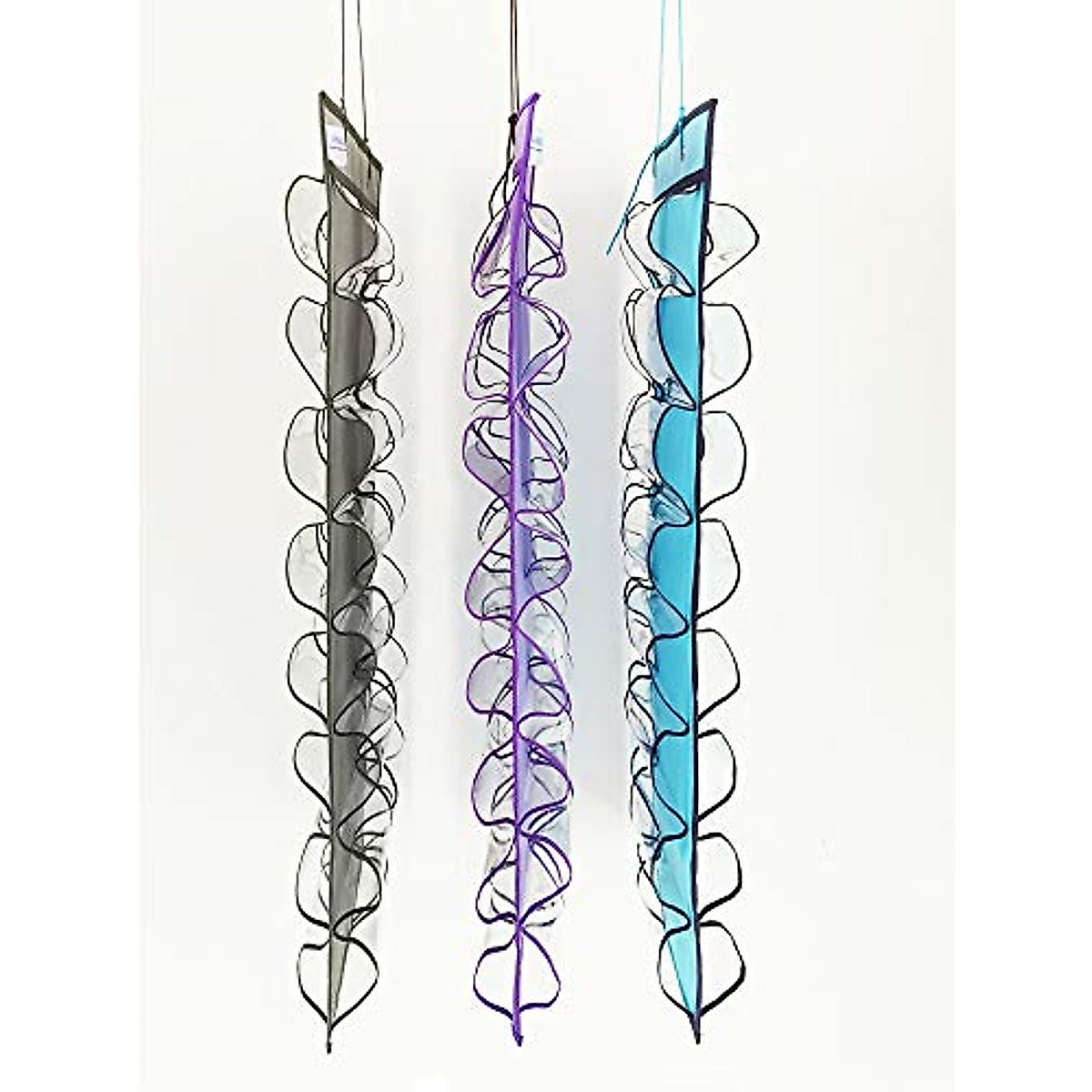 ANIZER Dual-sided Hanging Sunglasses Organizer Dust-Proof Glasses Storage Wall Pocket Eyeglasses Display Case with 32 Slots (GREY)