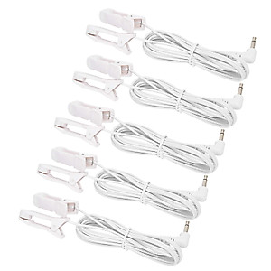 Sonew 5pcs / bag 3.5mm TENS Wire CableEar Clip Electrode Lead Wires Cable for TENS Unit Physiotherapy Machine