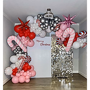 127PCS Pink and Red Balloon Garland Arch Kit DIY Valentines Day Balloons Arch Red Pink White Latex Balloons for Wedding Anniversary Women Girls Valentine’s Mother’s Day Christmas Party Decorations