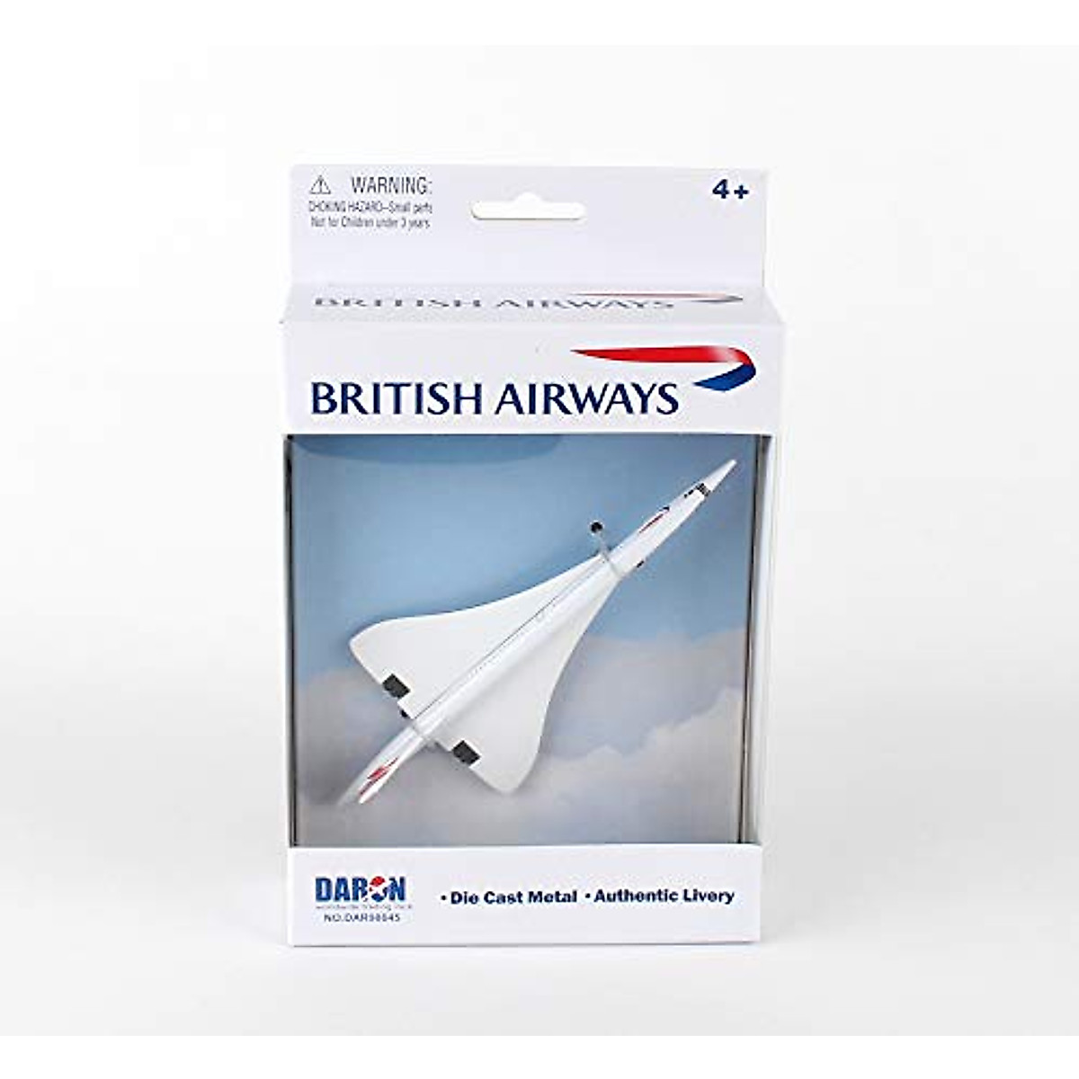 Daron British Airways Concorde Single Plane Toy , White