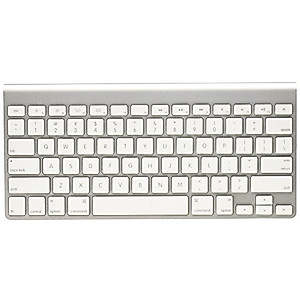 Apple Wireless Keyboard with Bluetooth - Silver (Renewed)