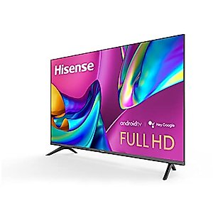 Hisense A4 Series 32-Inch FHD 1080p Smart Android TV with DTS Virtual X, Game & Sports Modes, Chromecast Built-in, Alexa Compatibility (32A4FH, 2022 New Model)