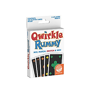 MindWare Qwirkle Strategy Games Pack of 2 – Travel Games Kit Includes Qwirkle Travel and Qwirkle Rummy - Ages 6 and Up