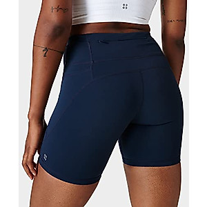 Sweaty Betty Women's Power 6" Sweat Wicking Workout Biker Shorts Navy