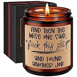 Miracu Scented Candles, Quit Job Gifts, New Job Gift for Women, Men - Funny Coworker Leaving Gifts for Women, Going Away Gift for Coworker, Boss - Congratulations Gifts for Women, Congrats On New Job