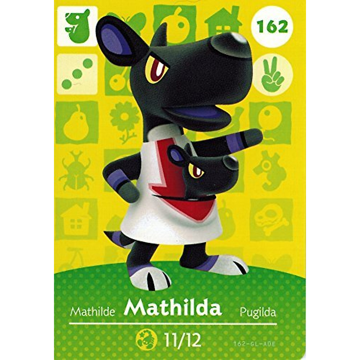 Nintendo Animal Crossing Happy Home Designer Amiibo Card Mathilda 162/200 USA Version by Nintendo