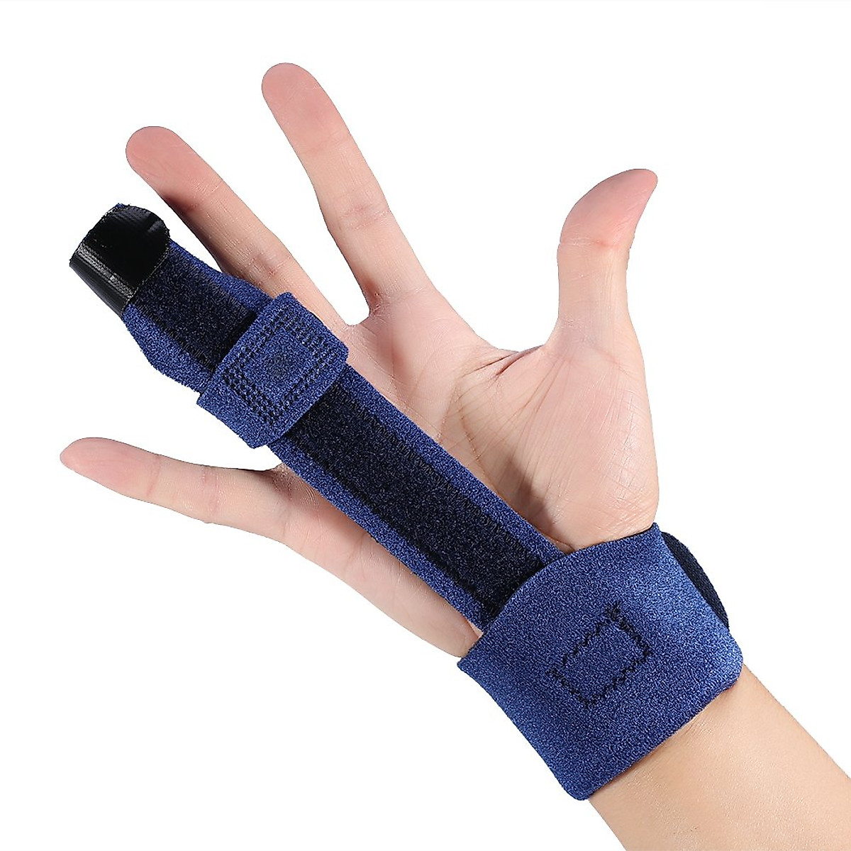 ZJchao Finger Extension Splint, Finger Brace Adjustable Fixing Belt Hand Support for Straightening Curved Finger Fractures Care Locked Stenosing Tenosynovitis Tendon Release Pain Relief