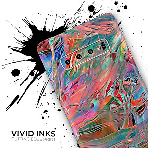 DesignSkinz Liquid Abstract Paint Remix V45 Protective Vinyl Decal Wrap Skin Cover Compatible with The Samsung Galaxy S20 (Screen Trim & Back Glass Skin)
