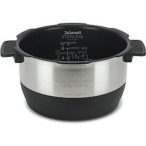 CUCKOO CRP-BHSS0609F | 6-Cup (Uncooked) Induction Heating Pressure Rice Cooker | 16 Menu Options, Stainless Steel Inner Pot, Made in Korea | White