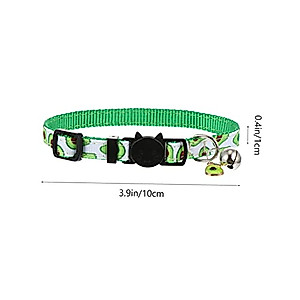 Mipcase 4pcs Pet Fruit Collar Small Cat Collar Cat Collars Personalized Small Puppy Collar Dog Collar Quick Release Buckle Pet Party Decor Favor Breakaway Cat Collar Cat Supplies Separate