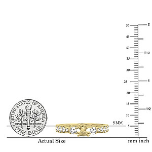 Dazzlingrock Collection Round White Diamond Semi Mount Engagement Ring for Women (0.45 ctw, Color I-J, Clarity I2-I3) in 10K Yellow Gold Size 5