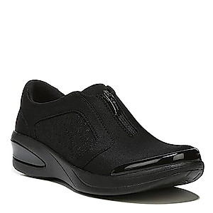 BZees Womens Florence Loafer, Black/Leopard, 6.5 US