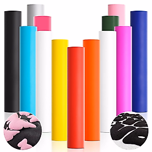 TransWonder 3D Puff Vinyl Heat Transfer - Puff Vinyl Sheets Assorted Colors Puff Heat Transfer Vinyl HTV for Heat Press T Shirt Compatible with Cricut Air or Maker Gifts for Easter