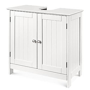 CZDYUF Two-Door Bathroom Vanity Cabinet Wash Basin Cabinet Multifunctional Storage Shelf Basket Kitchen Bathroom Accessories
