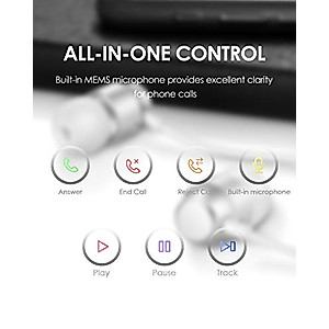 PALOVUE Lightning Headphones Earphones Earbuds in-Ear Magnetic MFi Certified with Microphone Compatible iPhone 14 13 12 11 Pro Max iPhone X XS Max XR iPhone 7 8 Plus iPad Metallic Silver