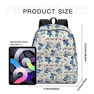 wzehkfo Cartoon Backpack Set Laptop Backpacks 2PCS Bag Travel Work