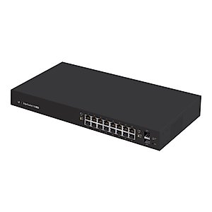 Ubiquiti EdgeSwitch 16 - Switch - 16 Ports - Managed - Rack-Mountable - Black (ES-16-150W)