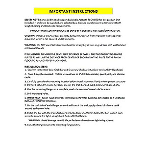 CSI Bathware BAR-SB24-TW-125-OB Straight Grab Bar, 24-inch, Oil Rubbed Bronze