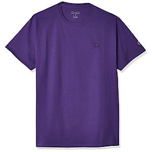 Champion Mens Classic T-shirt, Everyday Tee For Men, Comfortable Soft (Reg. Or Big & Tall), Purple Pr, Small US