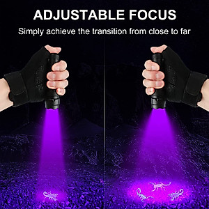 ULTRAFIRE Black Light UV Flashlight, Super Power UV 395-405 nm LED WF-502B Blacklight Flashlights for Leak Detector, Pet Urine Stain, Bed Bug (Not Included Batteries)