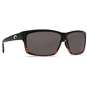 Costa Del Mar Unisex Sunglasses Coconut Fade Frame, Gray Lenses, 60MM
