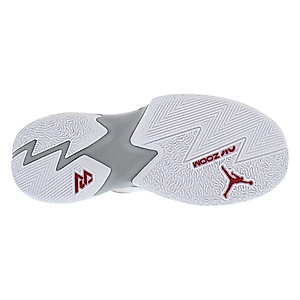 Nike Jordan One Take 3 Basketball Shoes, White/Gym Red-Lt Smoke Grey, 9 M US