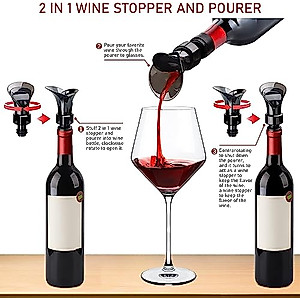 Swanfort Red Wine Glasses Set of 4, Long Stem Crystal Wine Glasses, Burgundy Wine Glasses in Gift Box, Large Wine Glasses With Stem for Any Occasions-16 oz