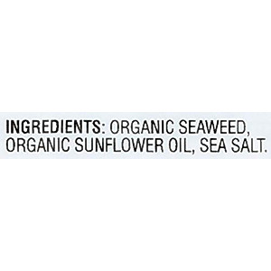 gimMe - Sea Salt Organic Roasted Seaweed Sheets Keto, Vegan, Gluten Free Great Source of Iodine & Omega 3’s Healthy On-The-Go Snack for Kids Adults 6 Count( Pack 1)