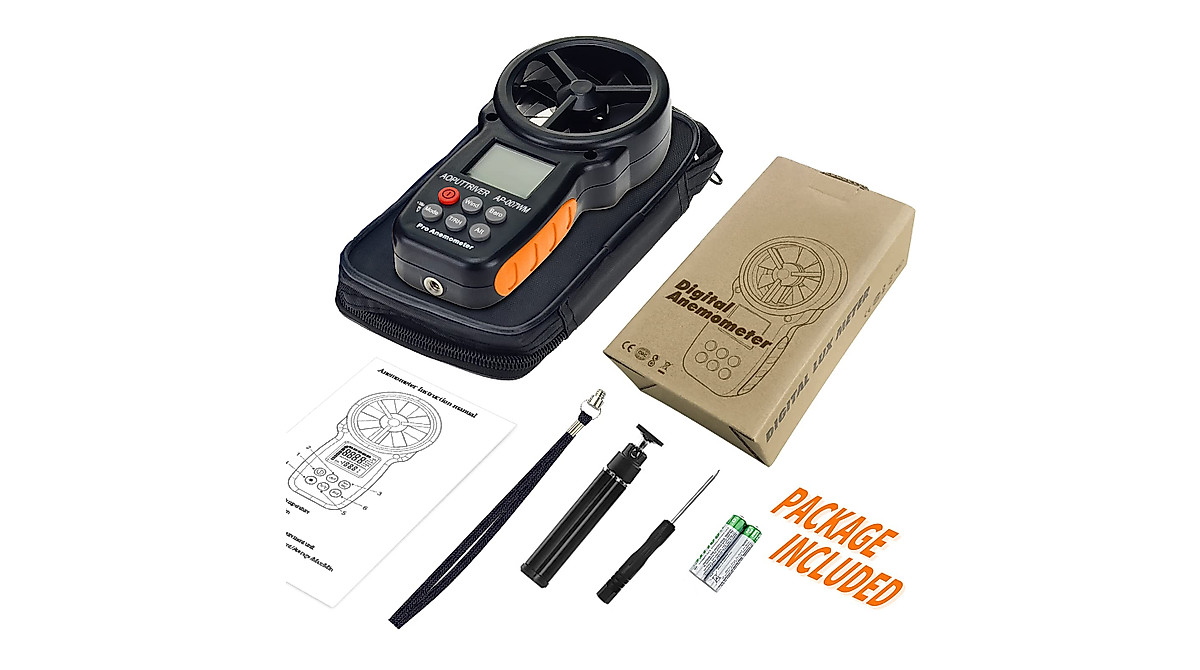 Digital Anemometer Barometer Handheld Anemometer, Wind Speed Meter for ...
