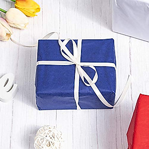Whaline 120 Sheet Tissue Paper Crepe Paper White Blue Red Gift Wrapping Paper American Flag Colors Wrap Tissue Paper Independence Day Paper for July Veterans Day Art Crafts 4th of, 15 x 20 Inch