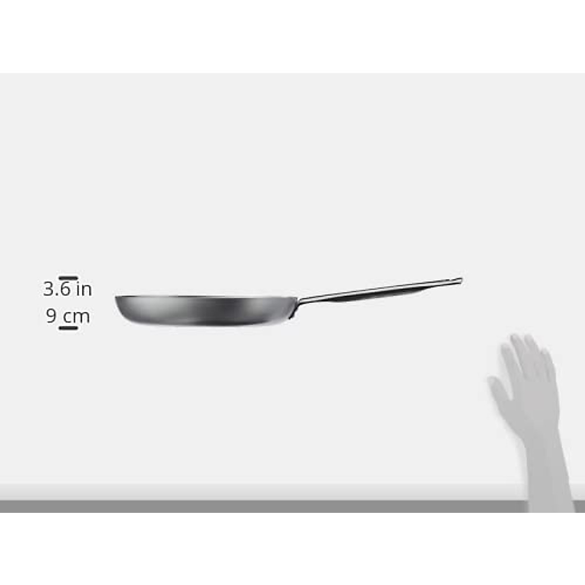 Pentole Agnelli ALMA111BB32 Professional Aluminium 3 Mm. Saute Pan with One Handle, Diameter 32 Cm.